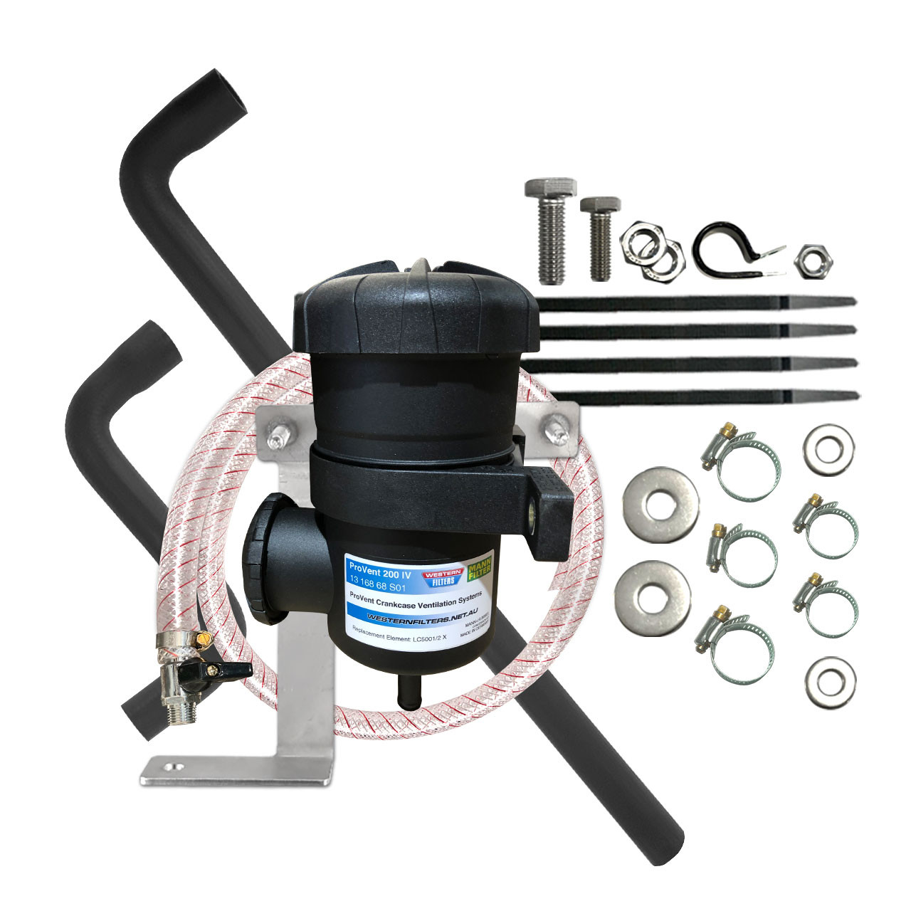 Western Filters LC Prado Catch Can Kit - Cost Effective Maintenance